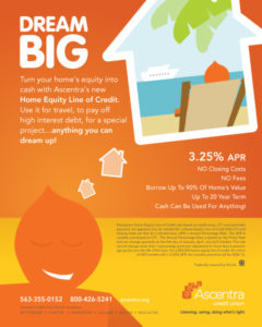 Ascentra HELOC Print Ad | Ethic